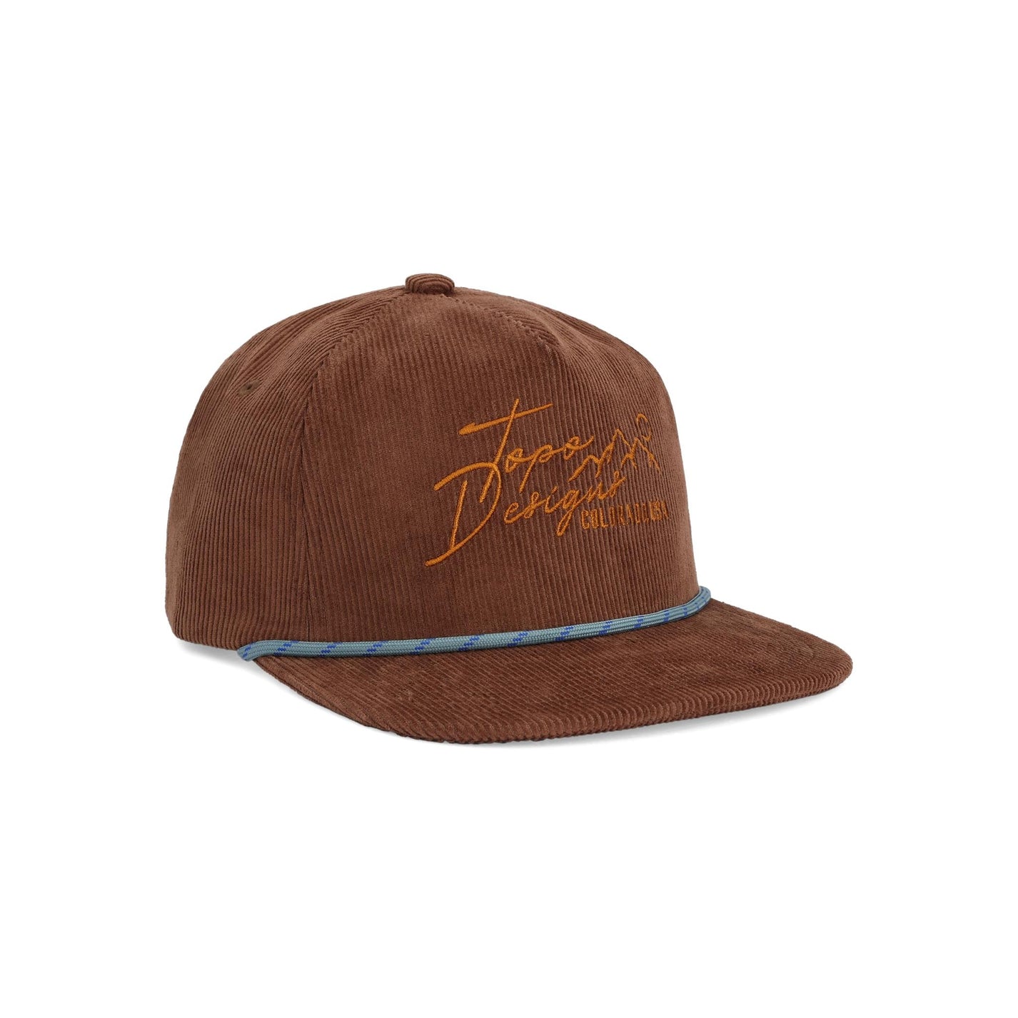 Corduroy Trucker Hat – Topo Script | 5-Panel Corduroy Hat - Topo Designs